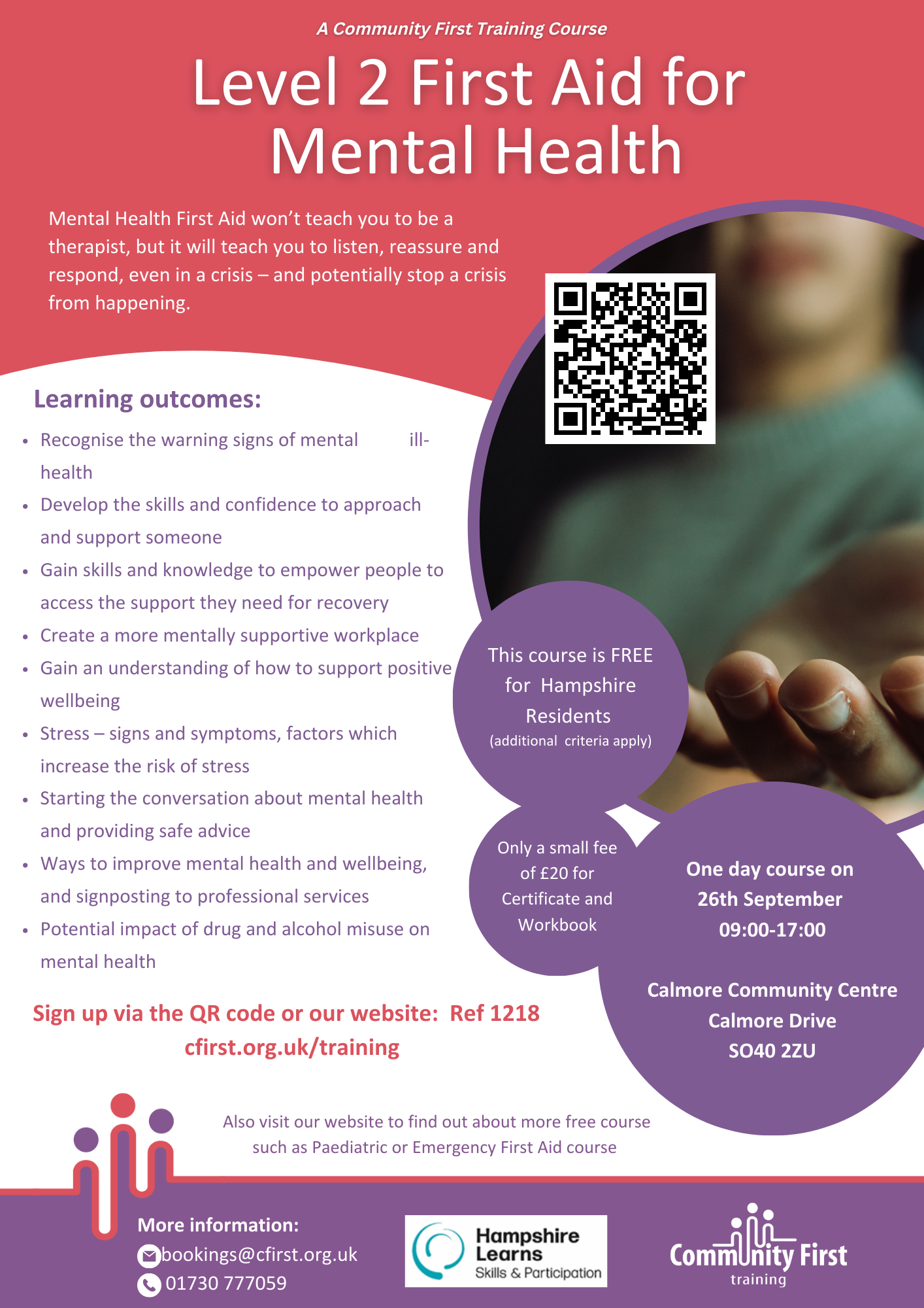 FREE Level 2 First Aid for Mental Health (Ref: 1218) - Training ...