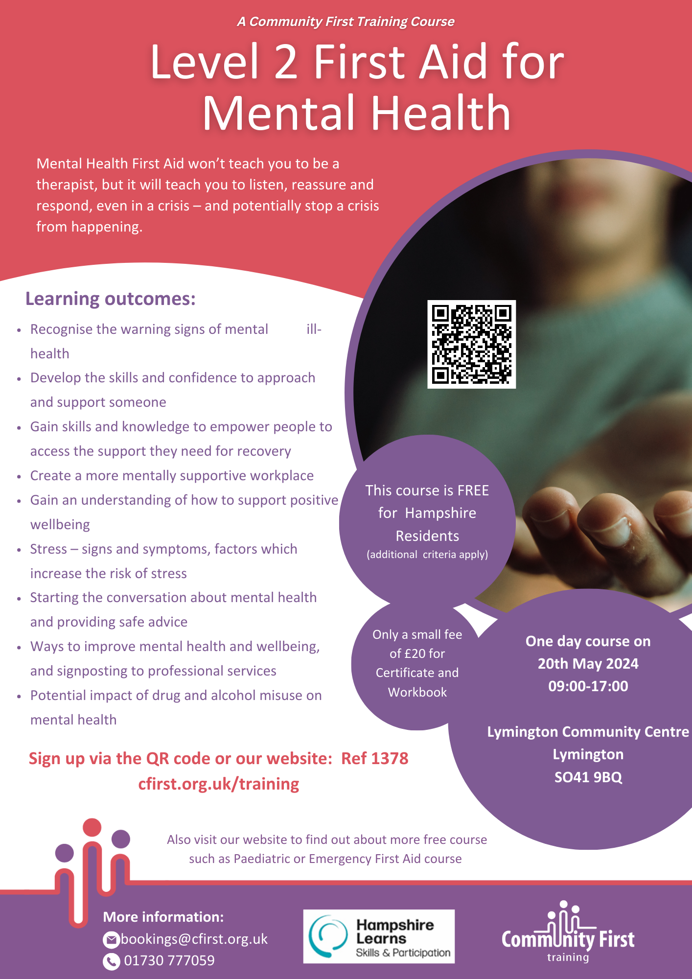 FREE Level 2 First Aid for Mental Health (Ref: 1378 CFWTN053 ...